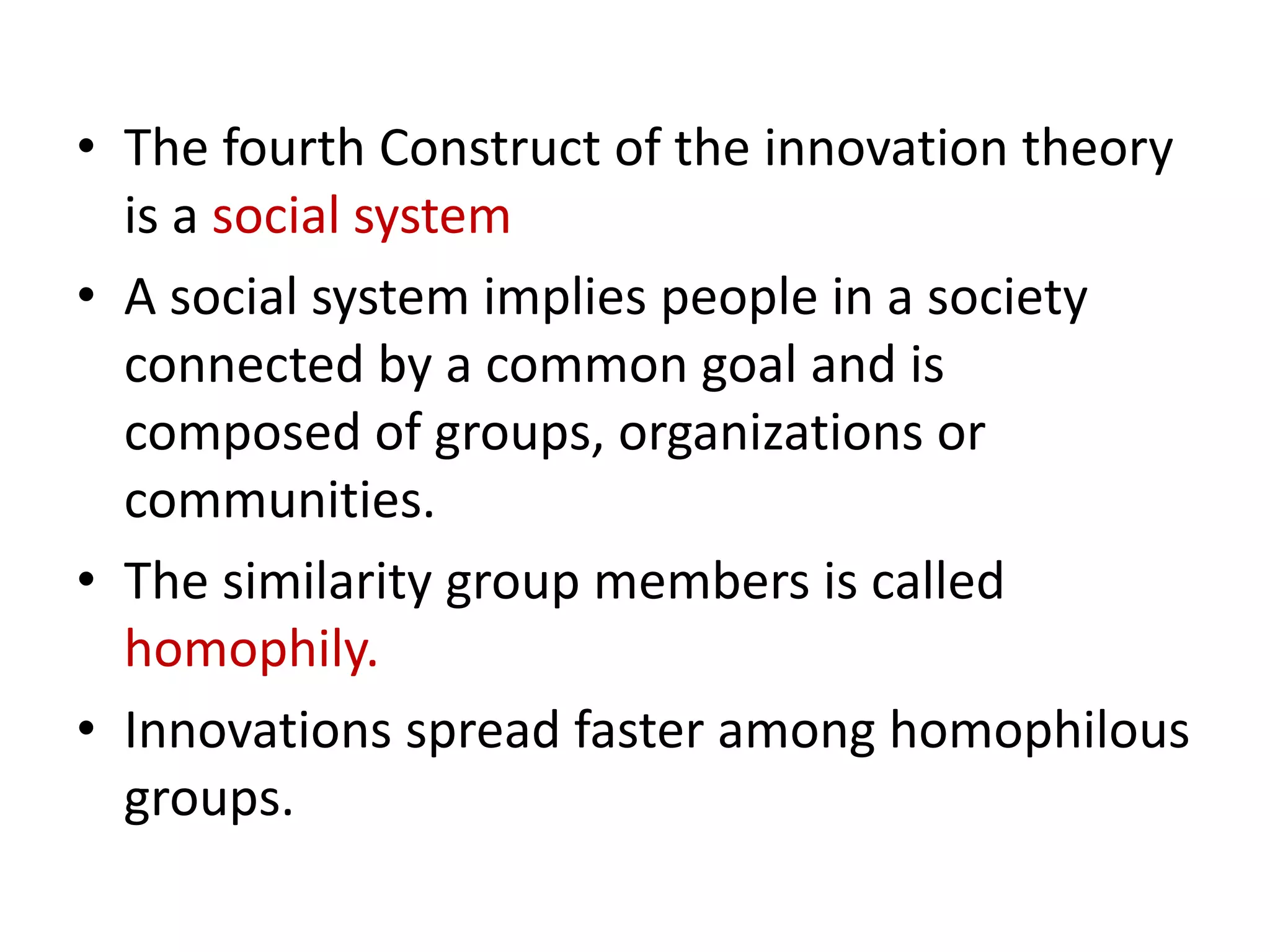 Theory of Diffusion of innovations presentation | PPTX