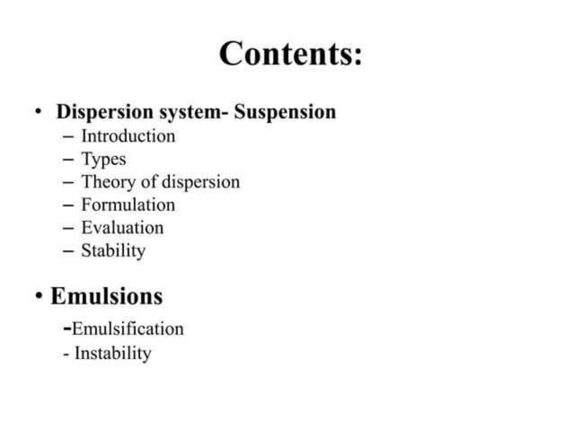 theory of dispersion( emulsion and suspension).pptx