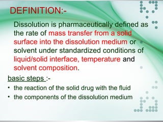 Theory of dissolution | PPT