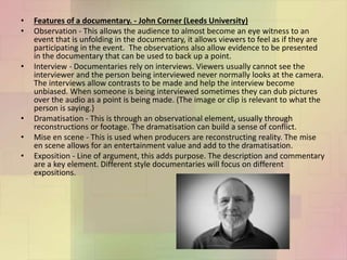 Theory of documentaries | PPT