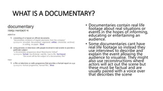 Theory of documentaries | PPTX