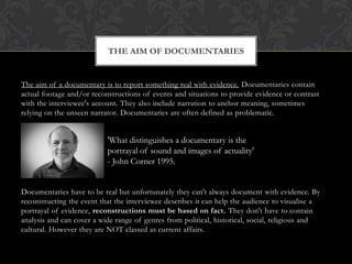 Theory of documentary | PPTX