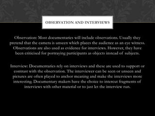 Theory of documentary | PPTX