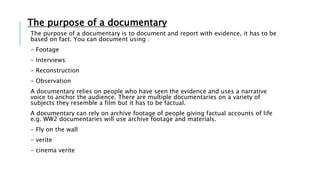 Theory of documentary | PPT