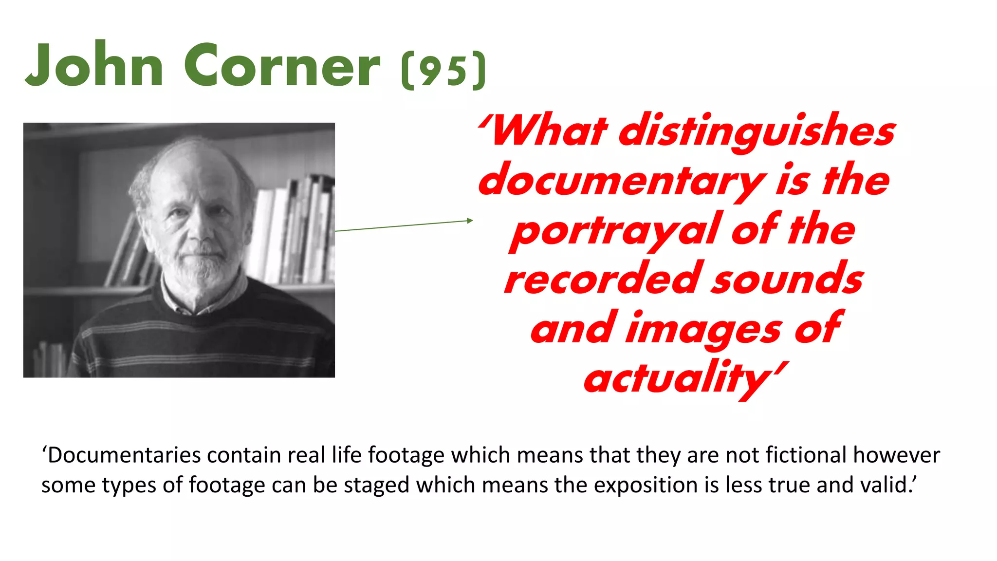 Theory of documentary2 | PPT