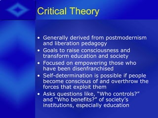 theory of education | PPT
