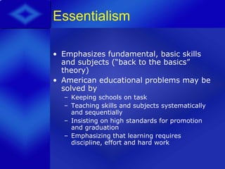 theory of education | PPT