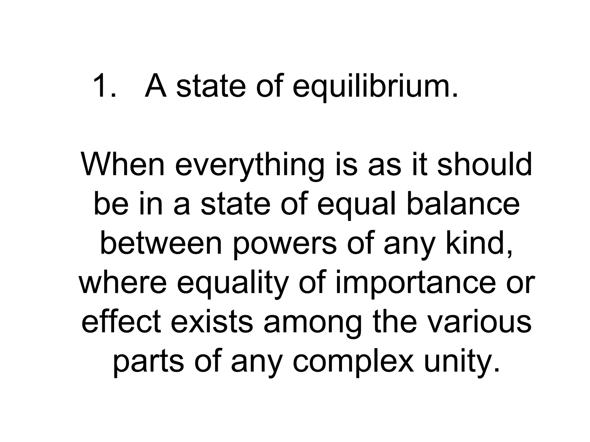 Theory of Equilibrium | PPT