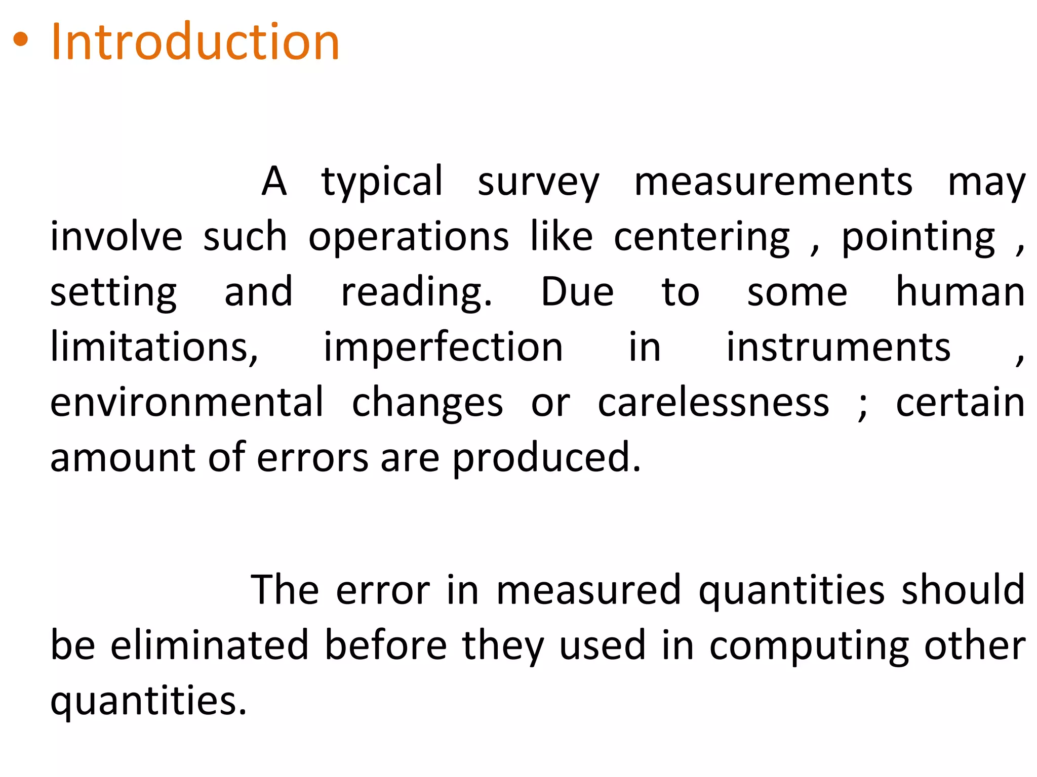 Theory of errors | PPTX