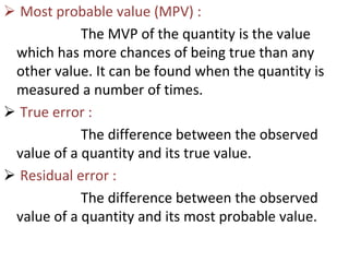 Theory of errors | PPTX