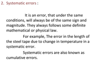 Theory of errors | PPTX