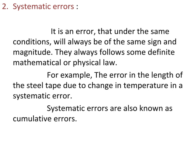 Theory of errors | PPTX | Physics | Science