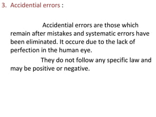 Theory of errors | PPTX