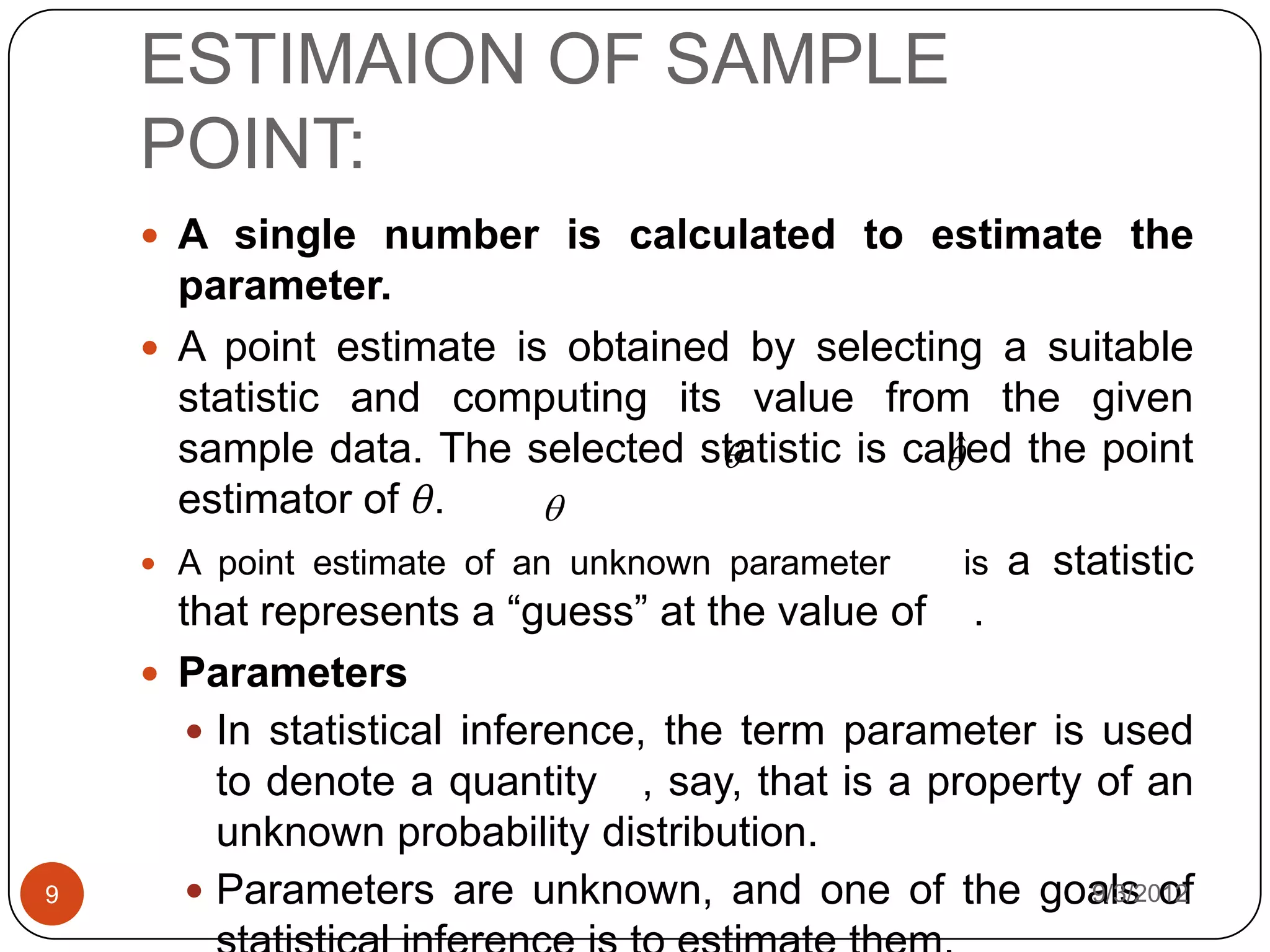 Theory of estimation | PPTX