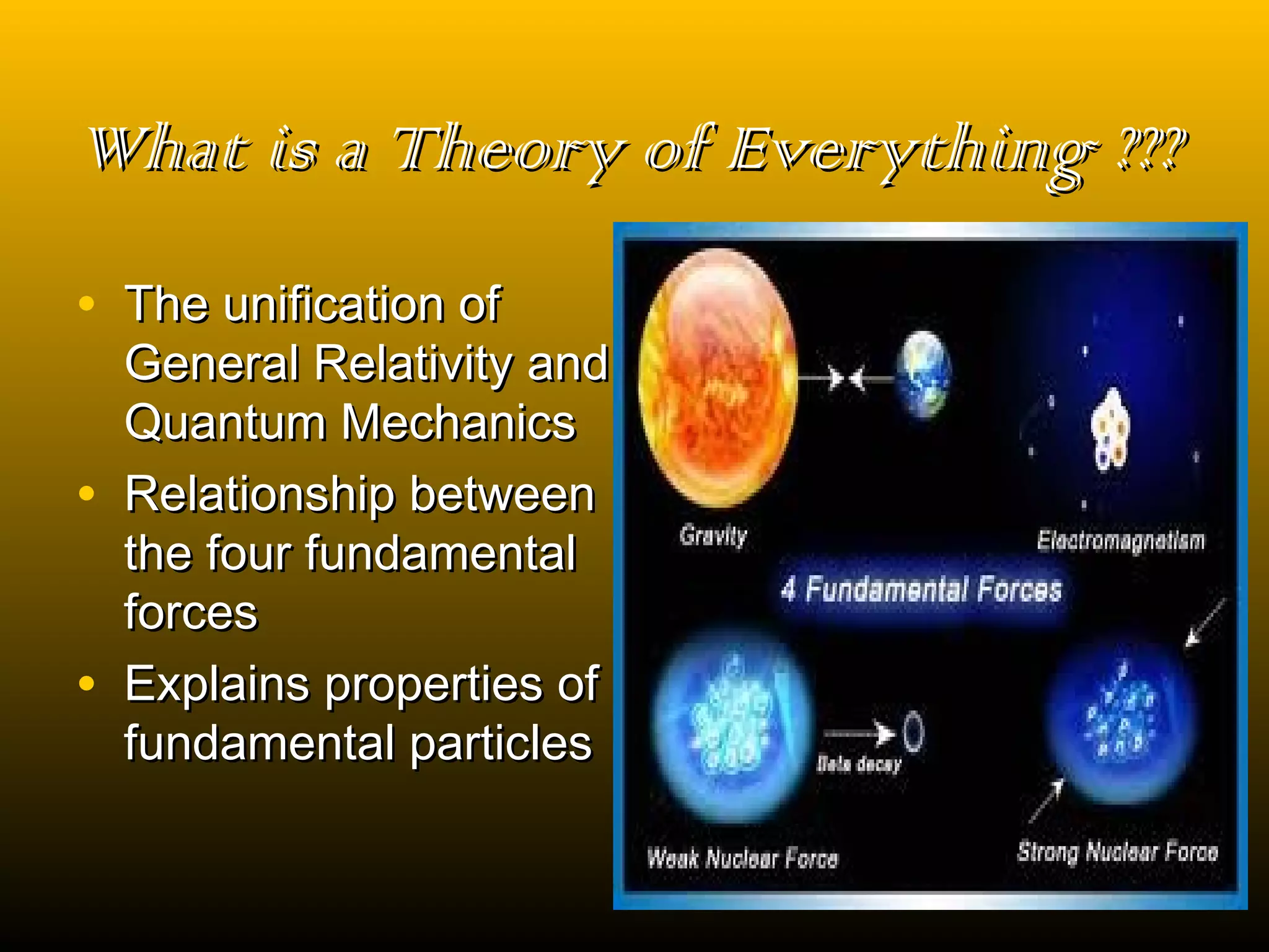 Theory of everything ppt | PPT
