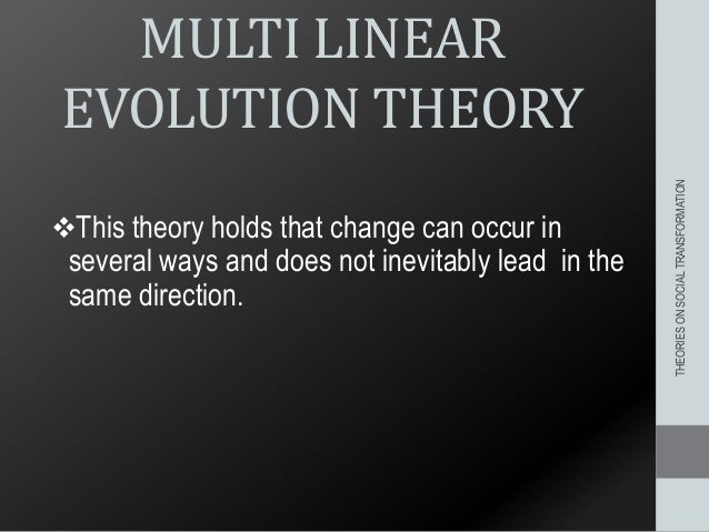 THEORY OF EVOLUTION