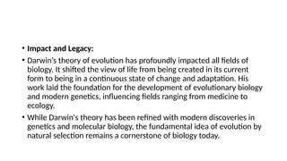 Theory of EVOLUTION.pptx BY CHARLES DARWIN | PPTX