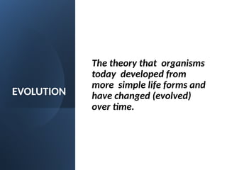 Theory of Evolution (fundamental principles) | PPTX