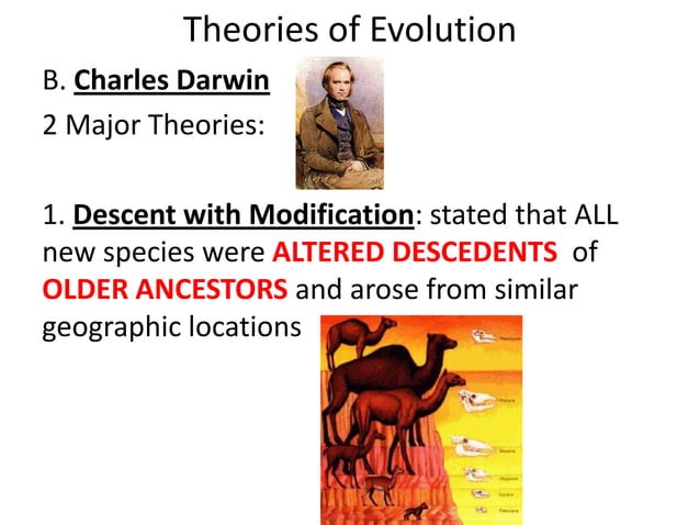 Theory of evolution notes | PPT