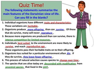 Theory of evolution power point | PPTX