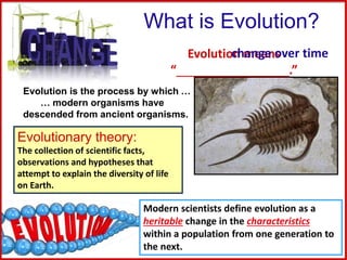 Theory of evolution power point | PPTX
