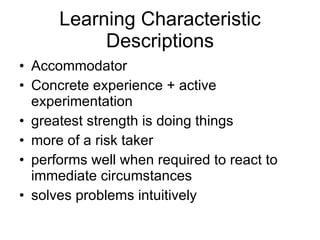 Theory Of Experiential Learning Fields[1] | PPT