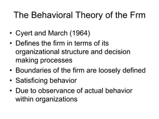 Theory of firm | PPT