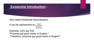 Theory of first order logic | PPTX