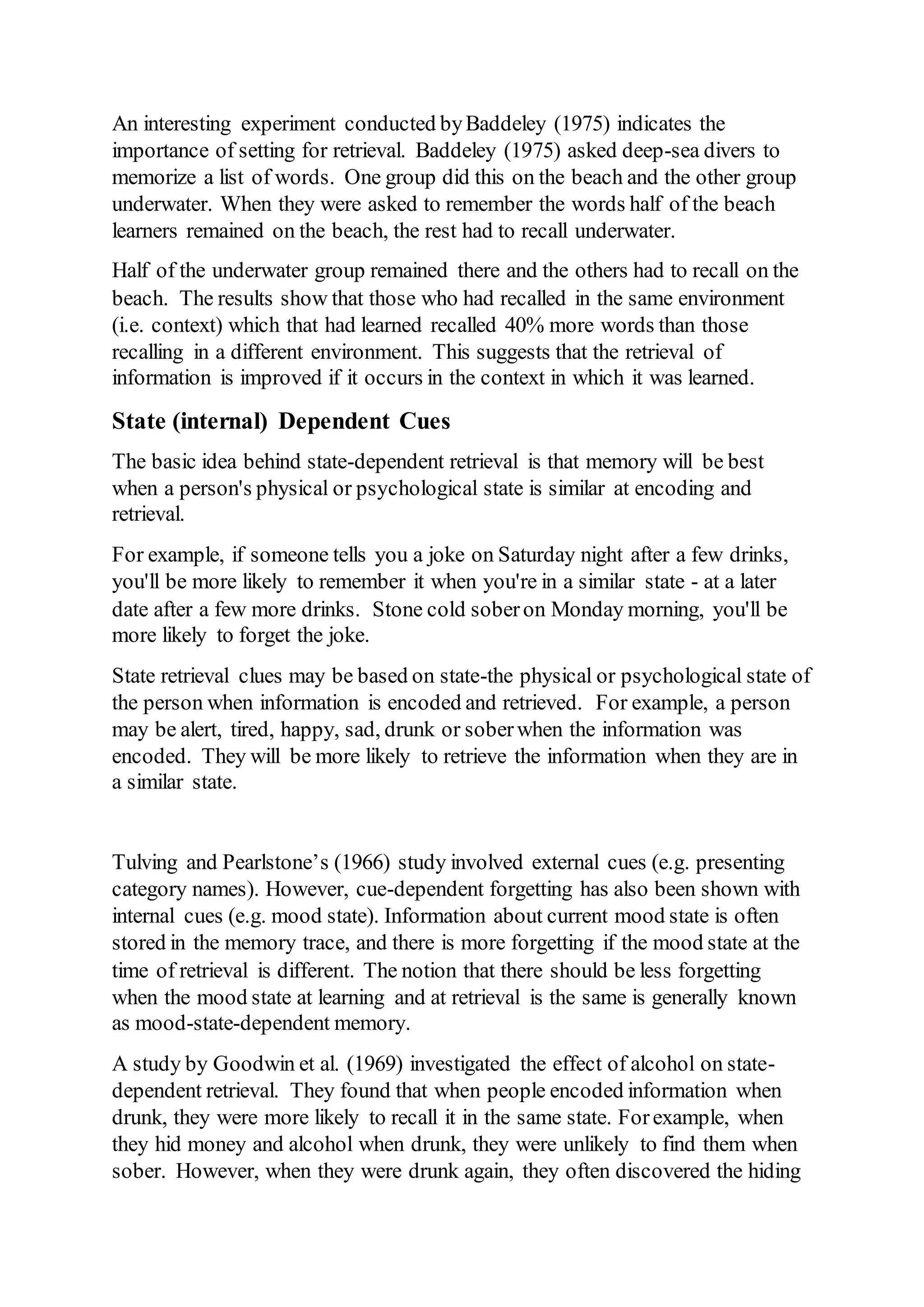 Theory of forgetting | DOCX