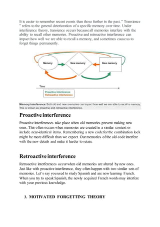 Theory of forgetting | DOCX