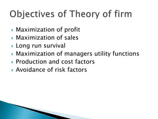 Theory of frims cllg presentation | PPT