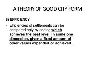 Theory of Good City Form - Kevin Lynch - Reading Presentation | PDF