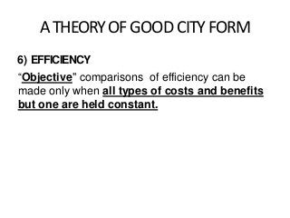 Theory of Good City Form - Kevin Lynch - Reading Presentation | PDF