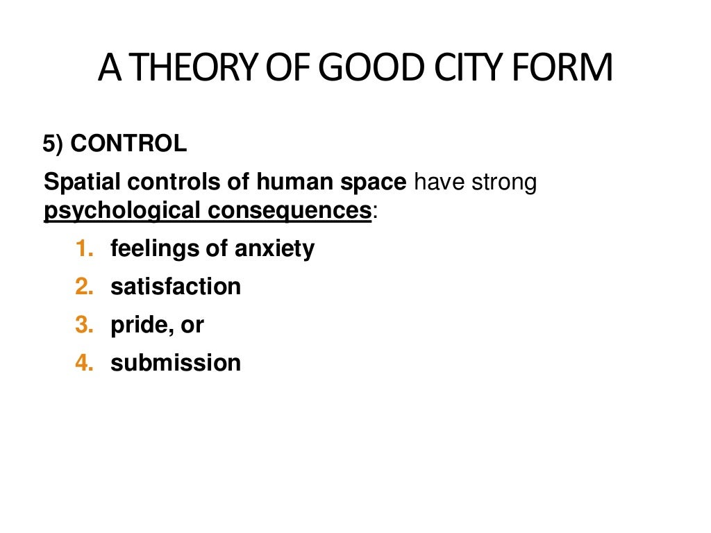 Theory of Good City Form - Kevin Lynch - Reading Presentation | PDF