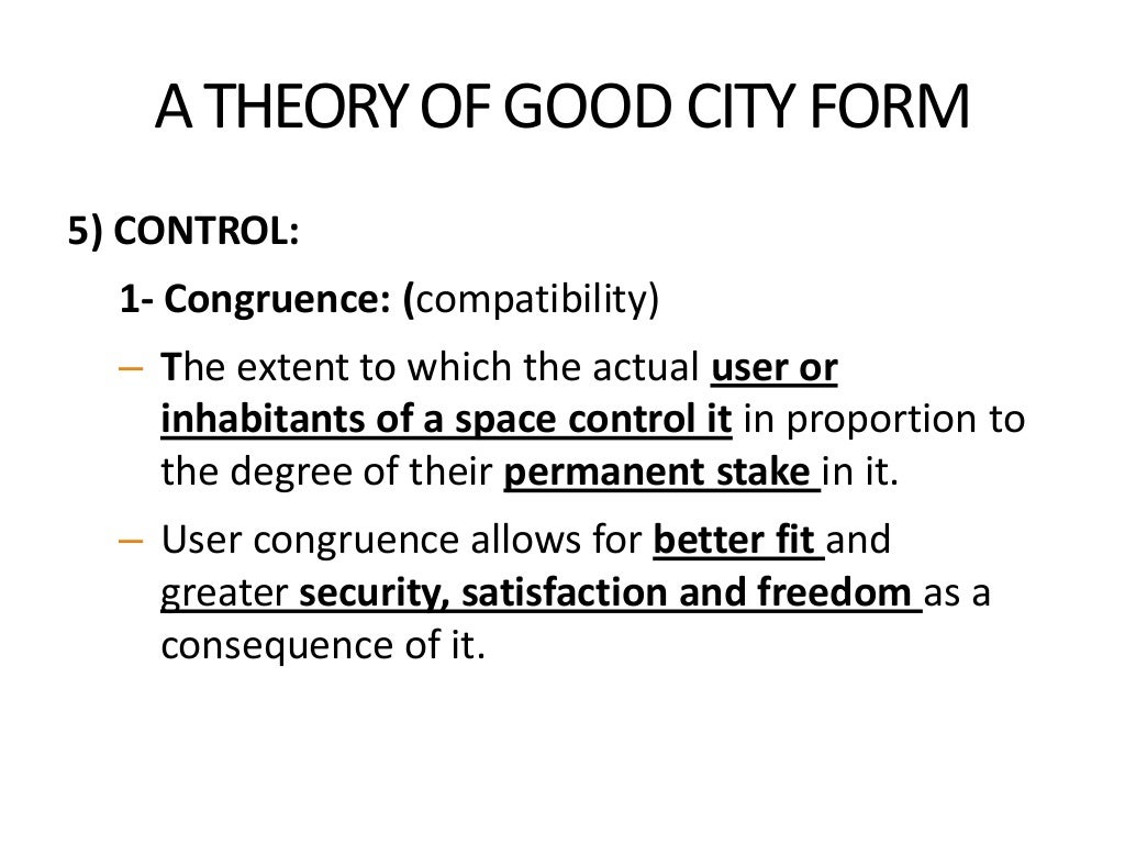 Theory of Good City Form - Kevin Lynch - Reading Presentation | PDF