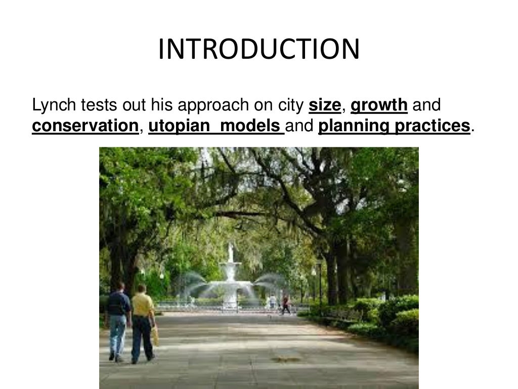 Theory of Good City Form - Kevin Lynch - Reading Presentation | PDF