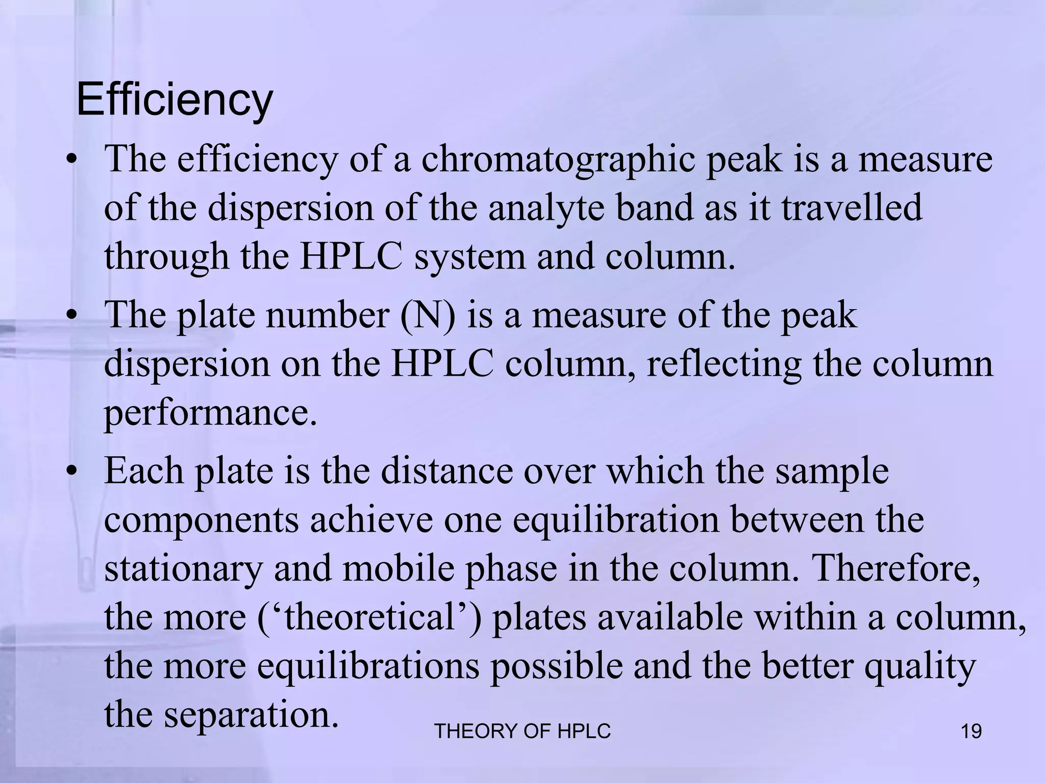 Theory of high performance liquid chromatography ppt | PPTX