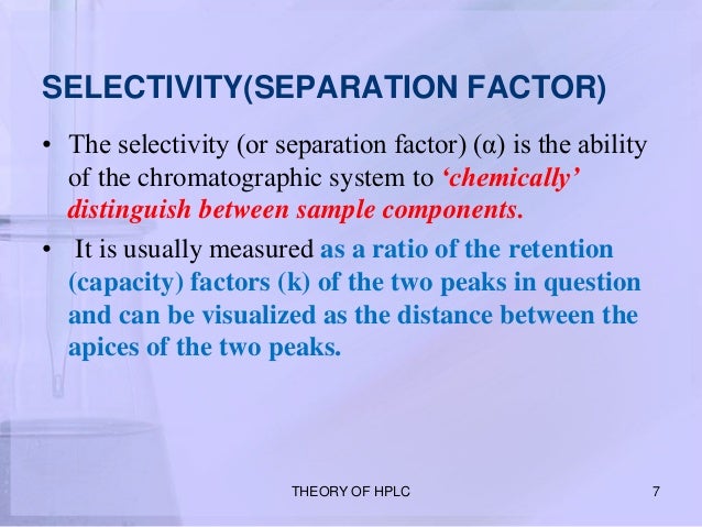 Theory of high performance liquid chromatography ppt