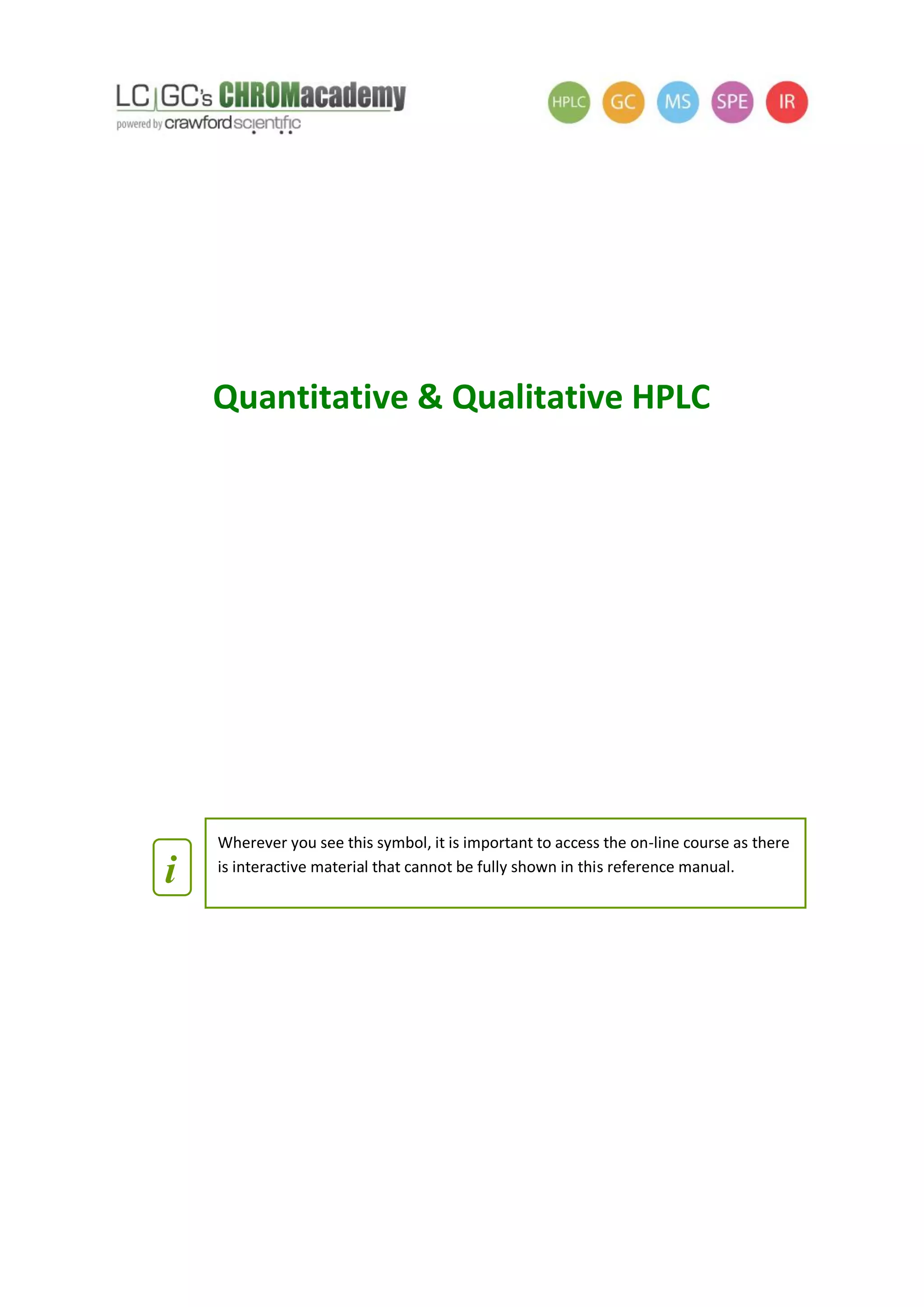 Theory of hplc_quantitative_and_qualitative_hplc | PDF