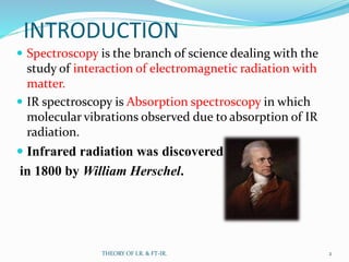 THEORY OF I.R. SPECTROSCOPY AND FT-IR | PPTX | Chemistry | Science