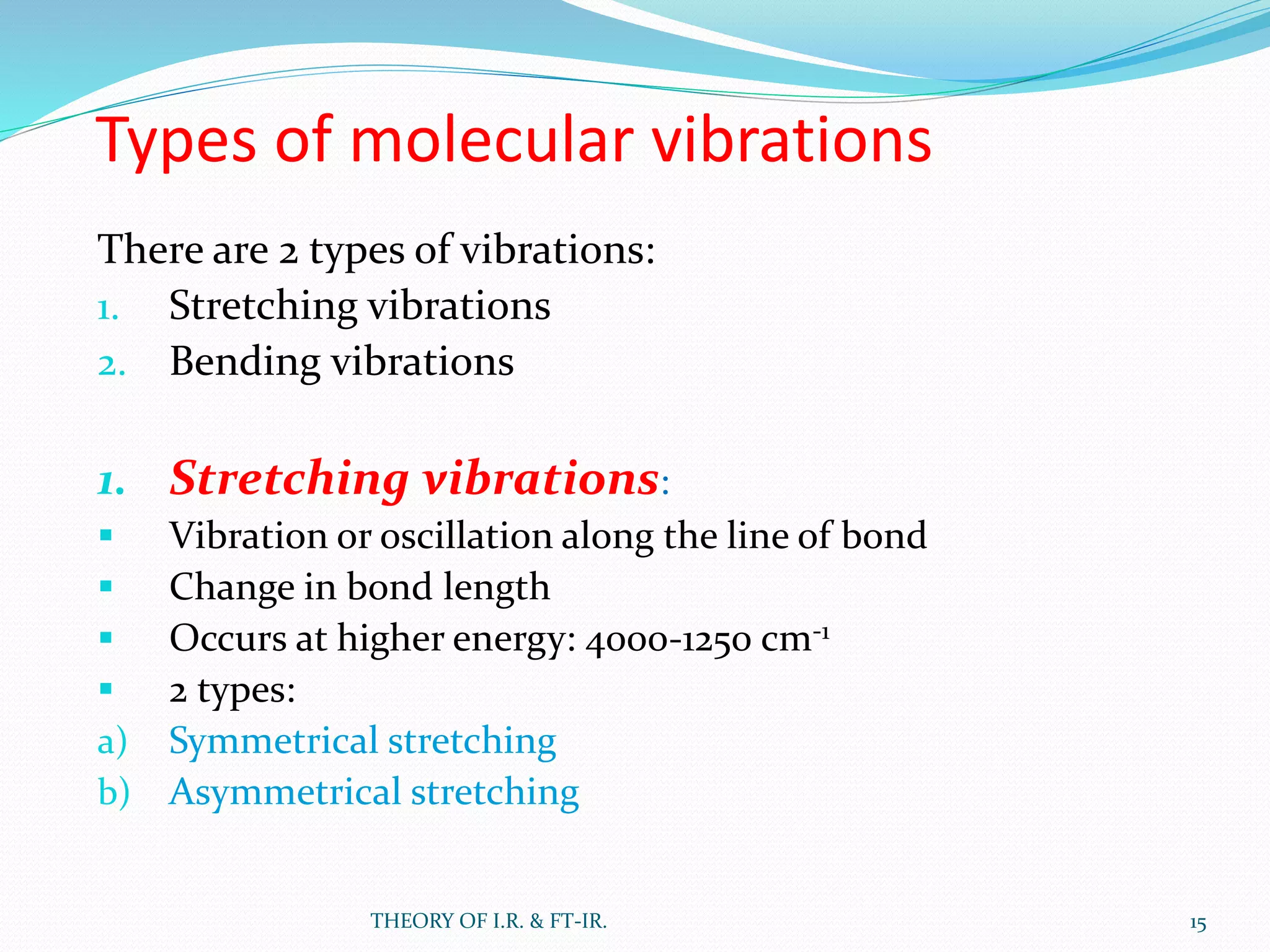 THEORY OF I.R. SPECTROSCOPY AND FT-IR | PPTX