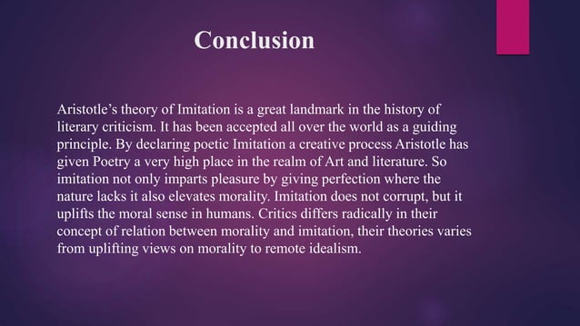 theory of imitation g1.pptx | Poetry | Books and Literature