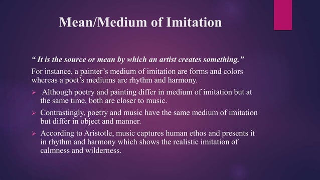 theory of imitation g1.pptx | Poetry | Books and Literature