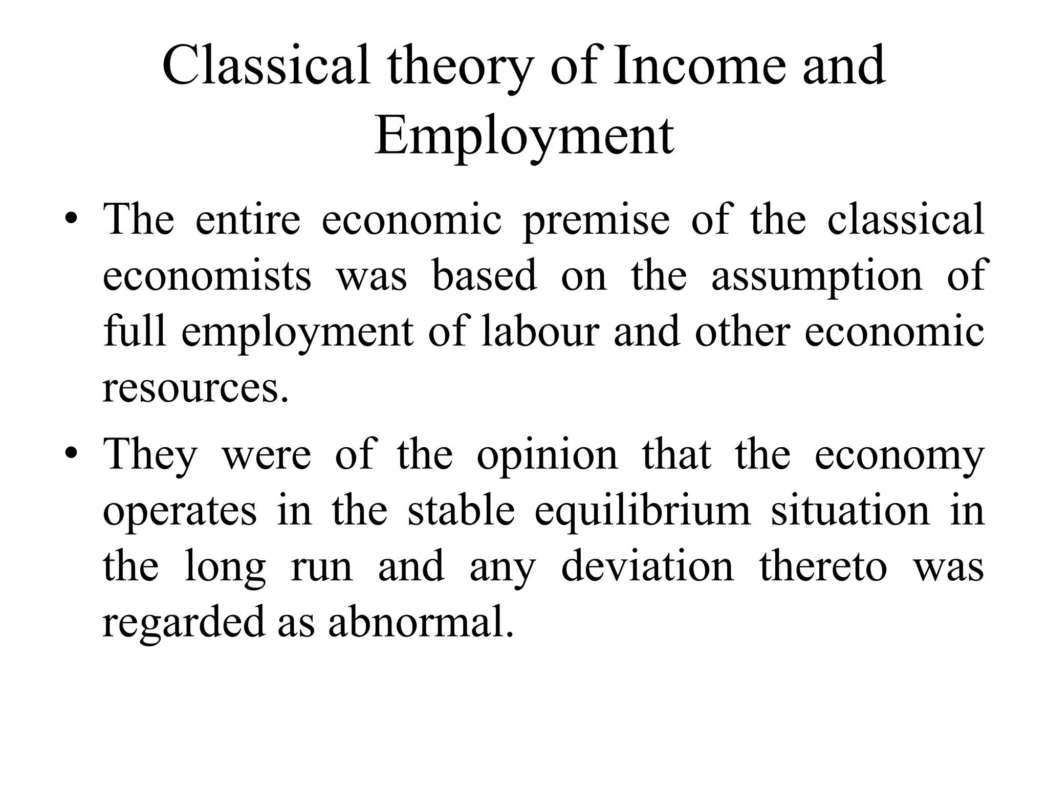 Theory of income and employment chap 1 | PPSX