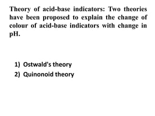 Theory of indicator | PPTX