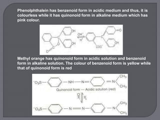Theory of Indicators/choice of indicator/acid base indicator | PPTX