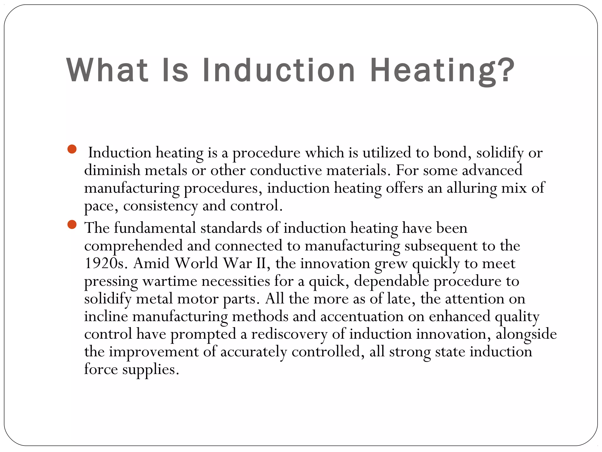Theory of induction heating by stead fast engineers | PPT