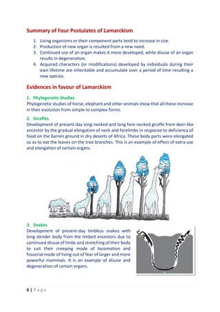 Theory of inheritance of acquired characters 1 | PDF