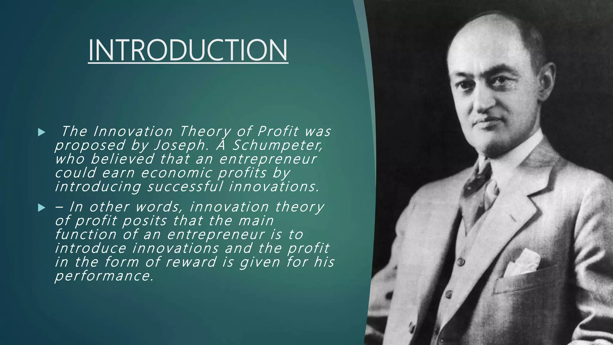 Theory of innovation by scumpeter | PPTX