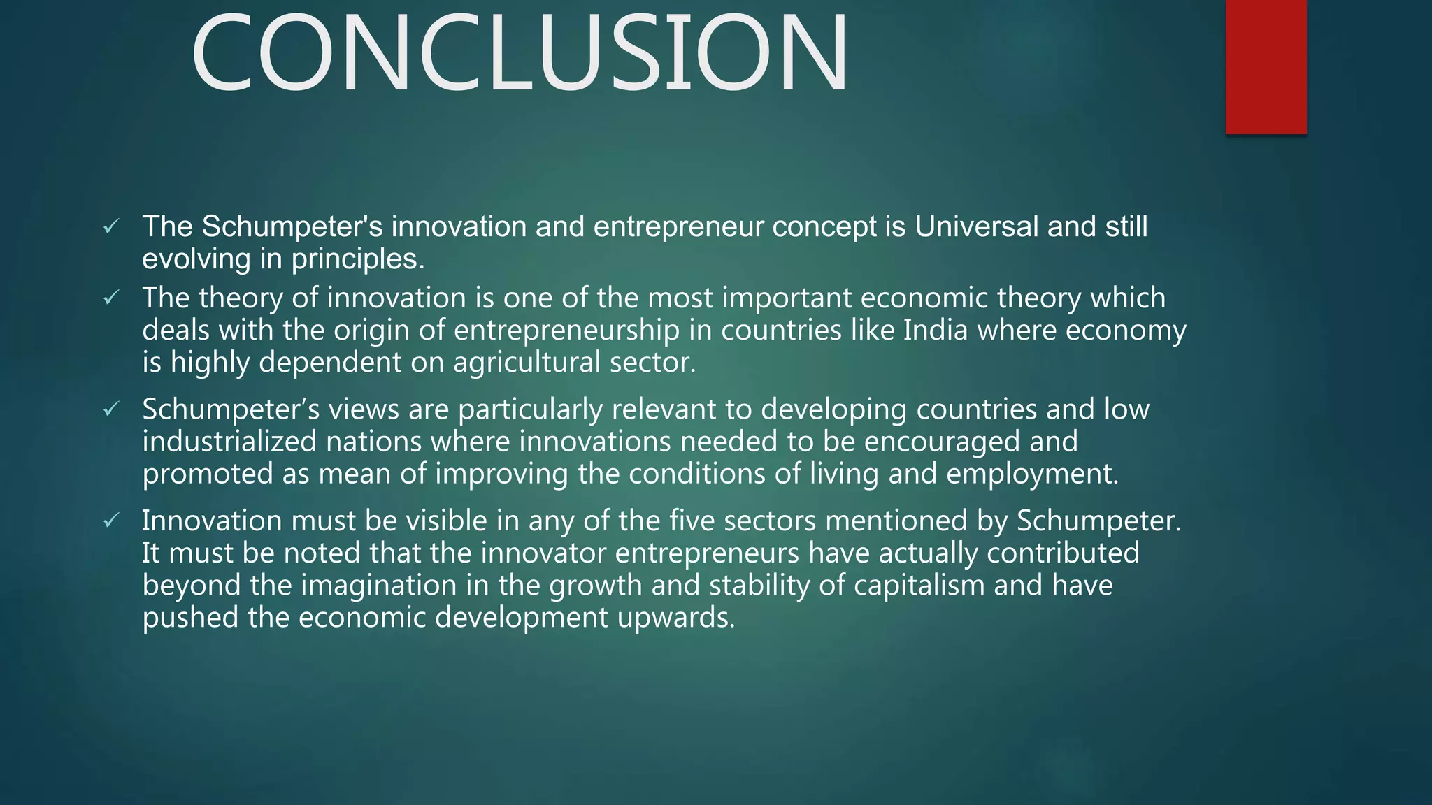 Theory of innovation by scumpeter | PPTX